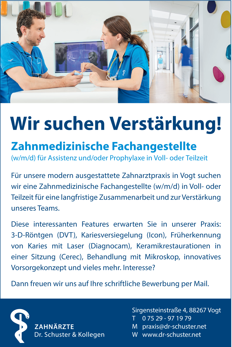 Zahnmedizinische Fachangestellte (m/w/d) für Assistenz und/oder ... Zahnmedizinische Fachangestellte (m/w/d) für Assistenz und/oder ...